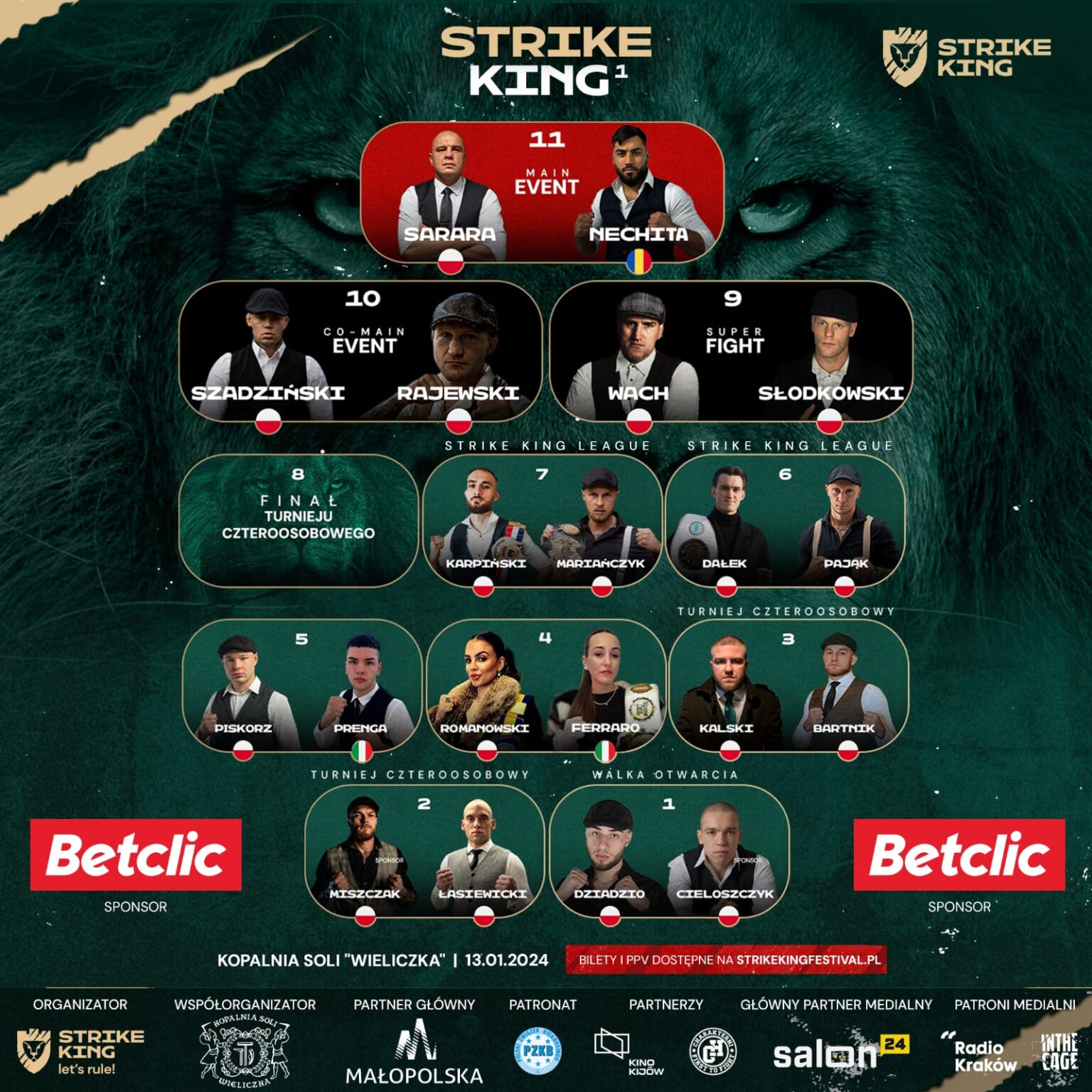 FIGHT CARD – Strike King -let's rule!